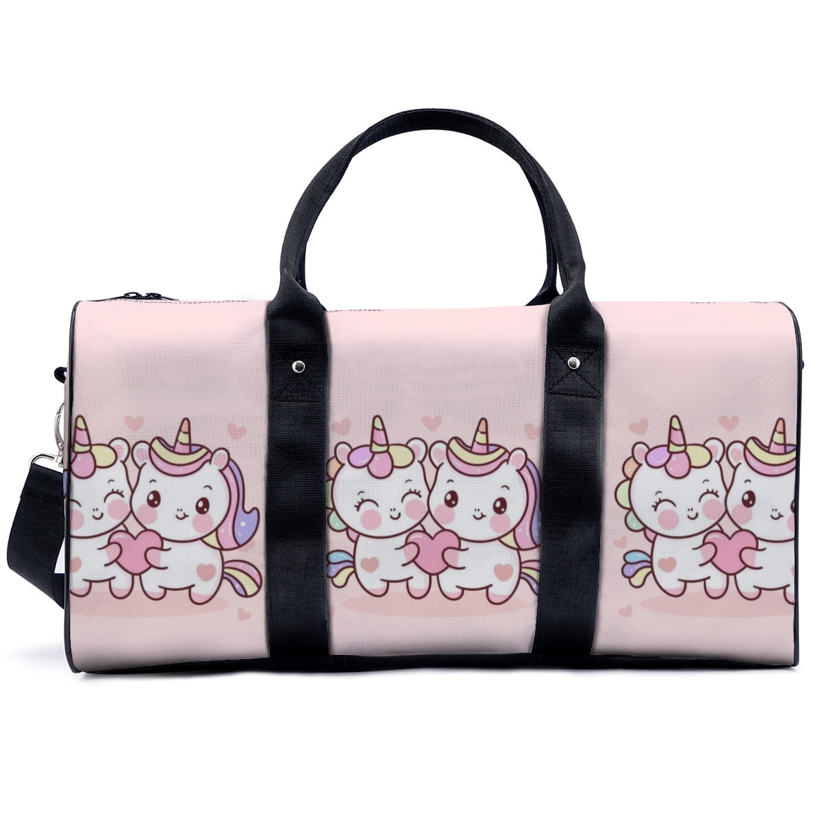 unicorn cuteCartoon Travel Luggage Bag with Shoulder Strap Tote ...