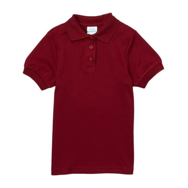 My Bow Polo Pique Short Sleeve T-Shirt, Red, Cotton, Sizes 8 Yrs - 9 ...