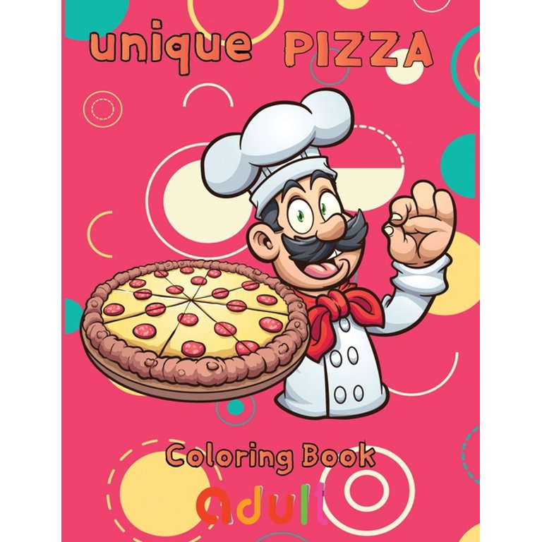 coloring book pizza