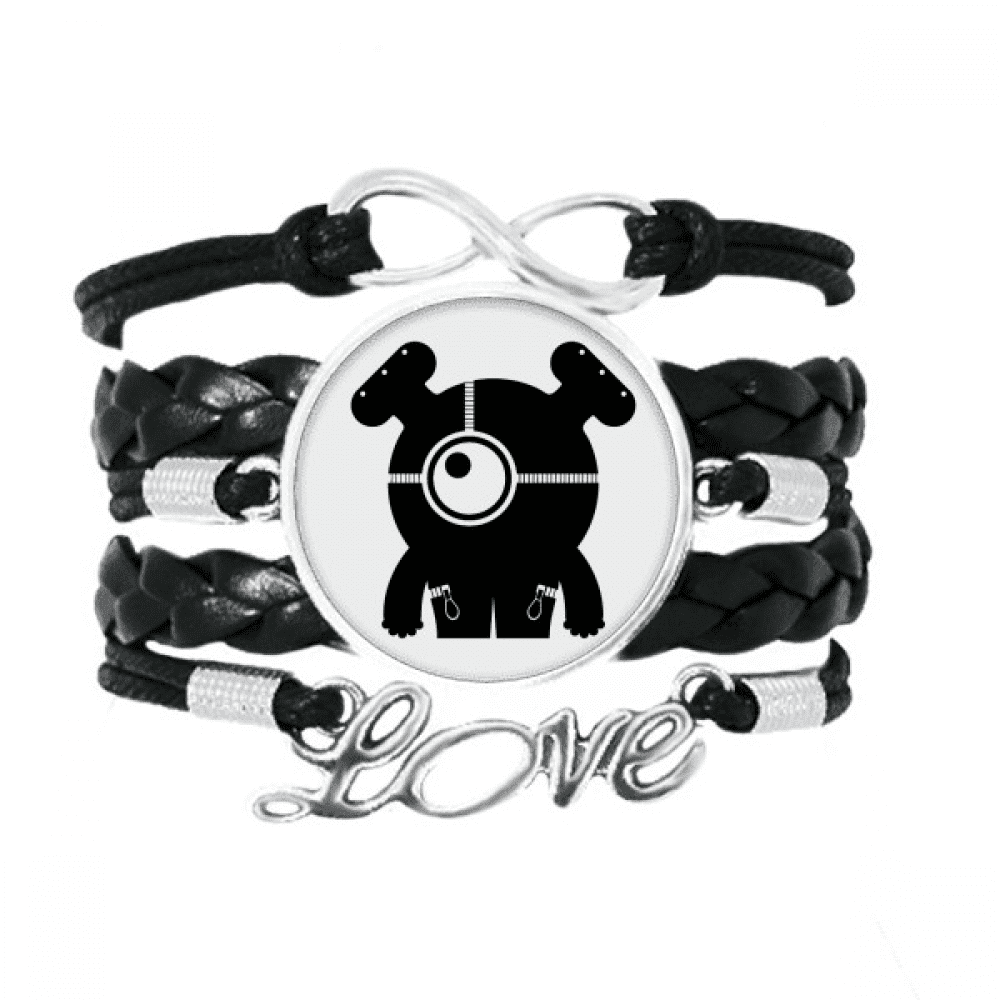 universe alien monster alien bracelet love accessory twisted leather ...
