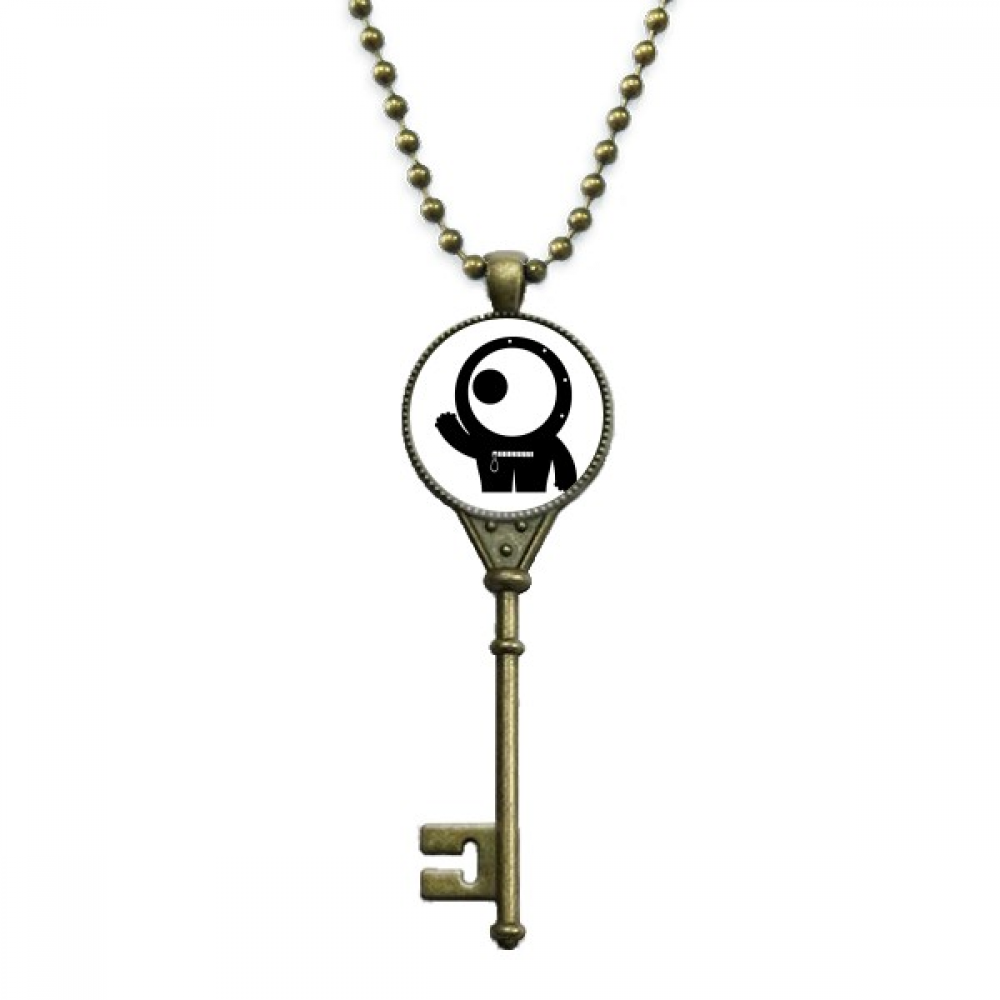 universe alien monster cyclops alien key necklace pendant tray ...
