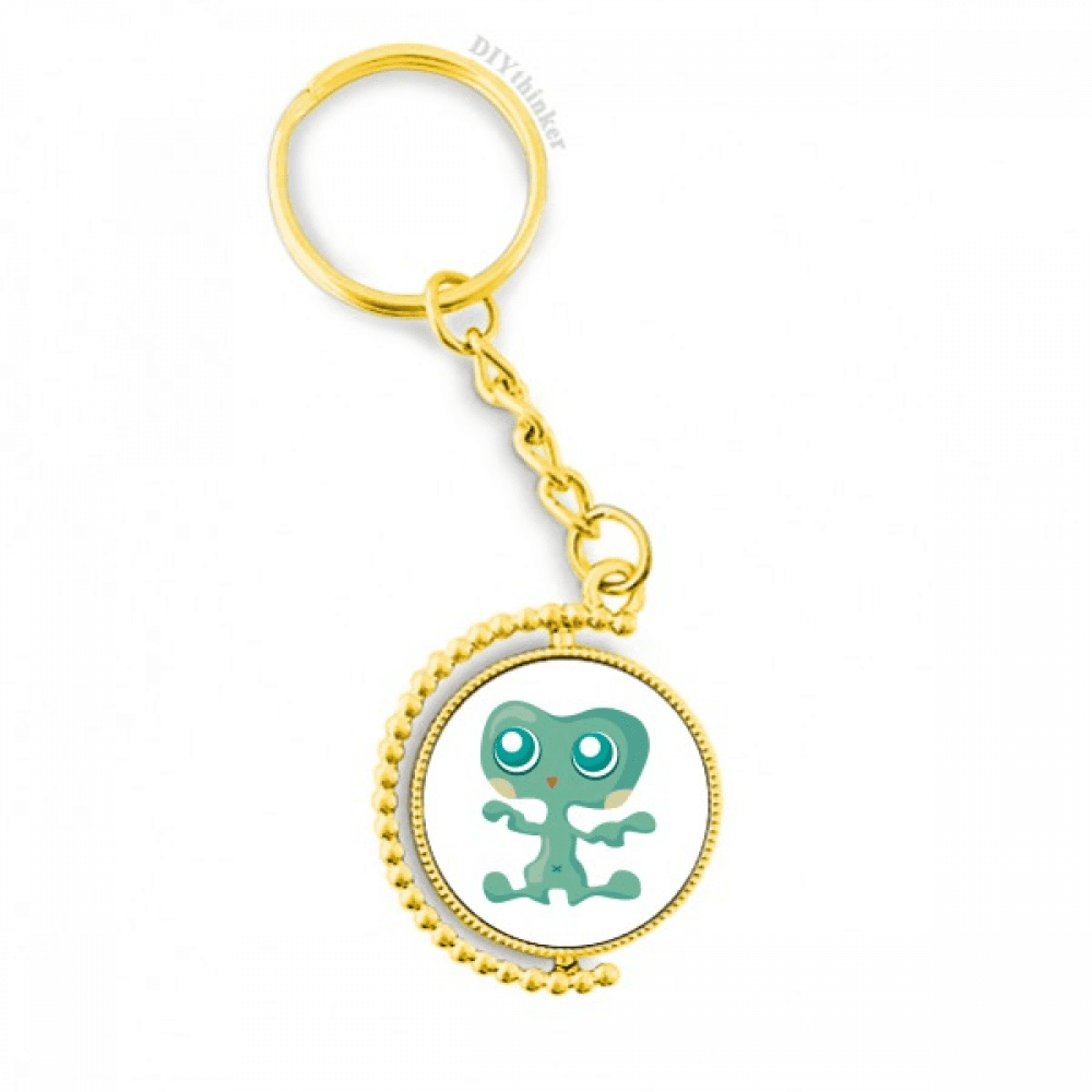 universe alien monster green alien metal connector key chain accessory ...