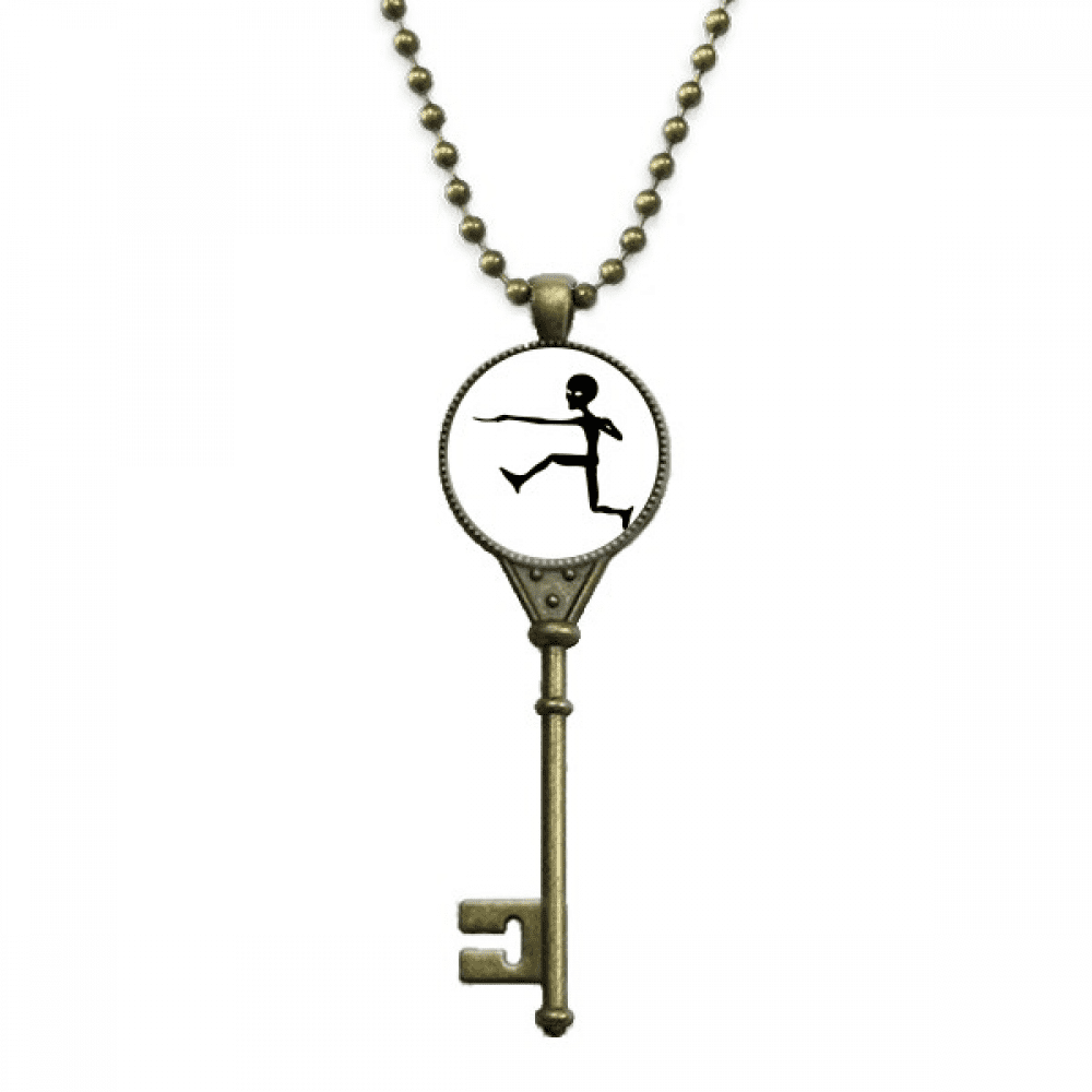 universe alien monster jumping alien key necklace pendant tray ...