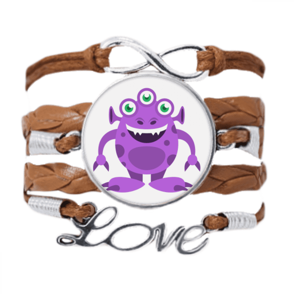 universe alien monster purple alien bracelet love chain ornament ...