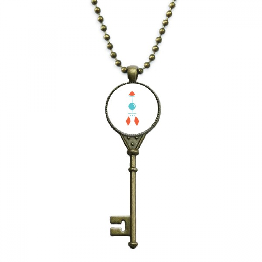 universe alien monster rocket key necklace pendant tray embellished ...