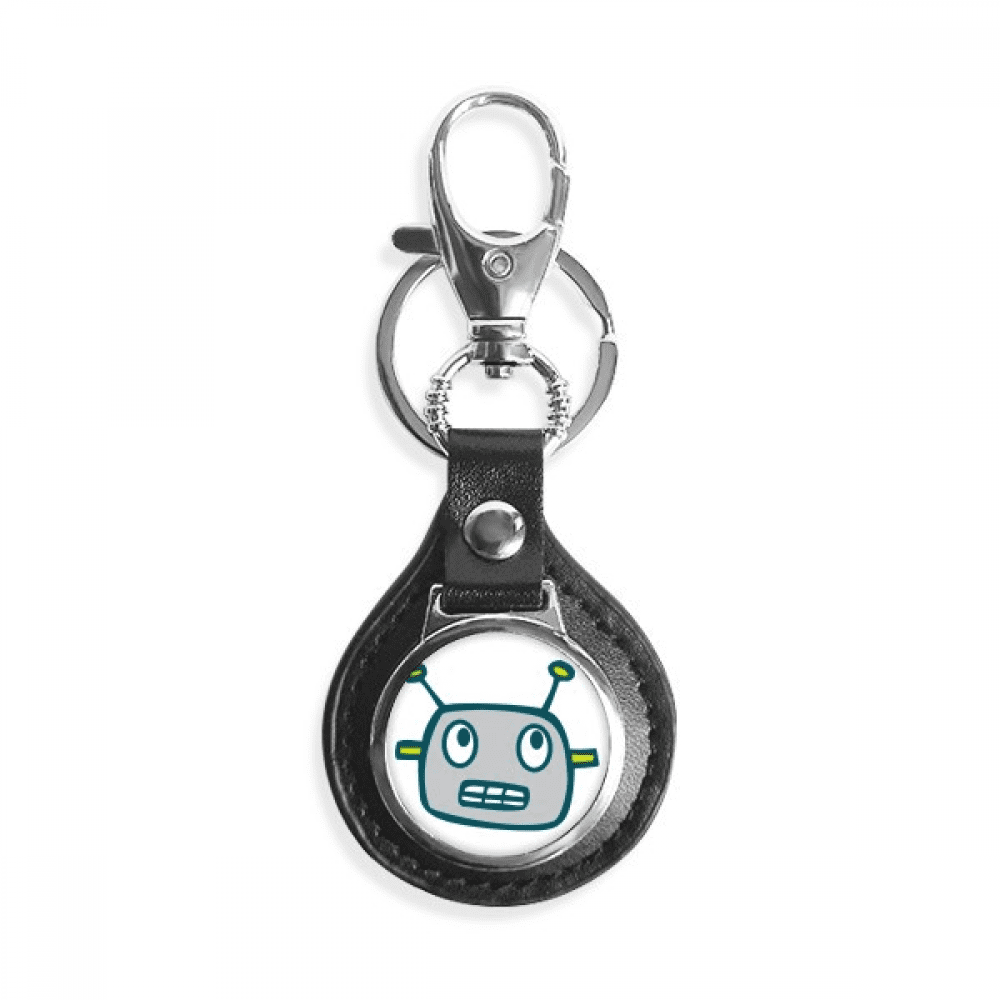 universe and alien gray robot key link chain keyholder finder hook ...