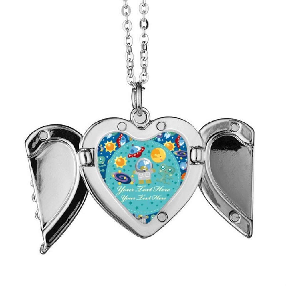 universe and alien in the spangel wings necklpendant fashion - Walmart.com
