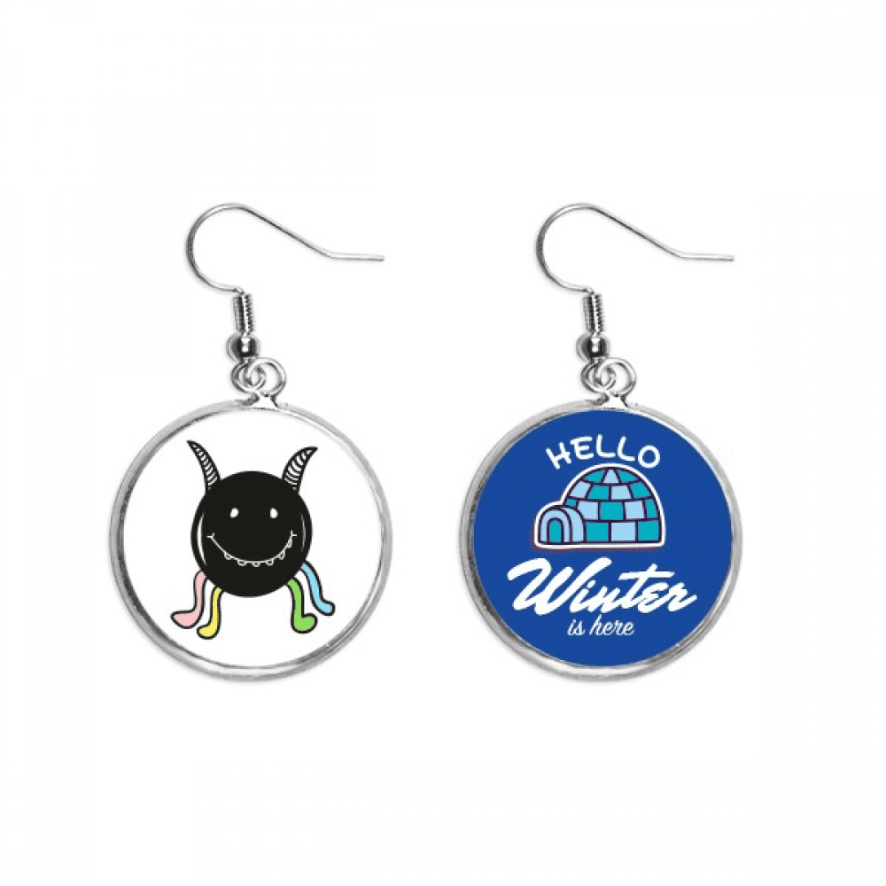 universe and alien sle monster dangle drop winter ice earring jewelry ...