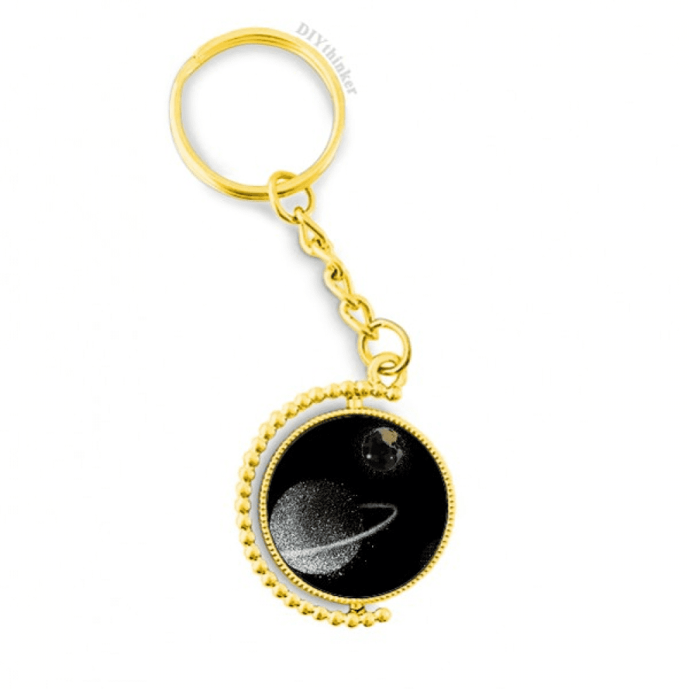 universe earth nebulae white metal connector key chain accessory en ...