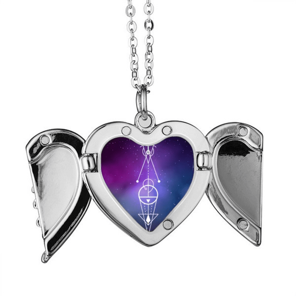 universe totem geometry alien triangle angel wings necklpendant fashion ...