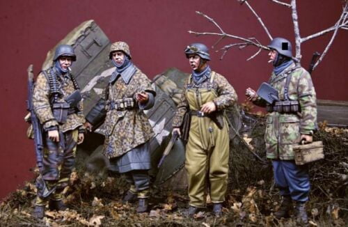 unpainted unassembled 1/35 Resin WWII German 4 Soldiers KIT - Walmart.com