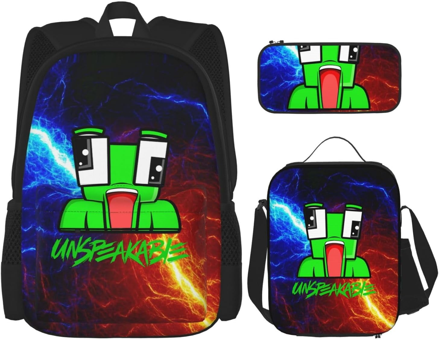 unspeakable Game Backpack Kawaii Anime Game Unspeakables 3 Pcs ...