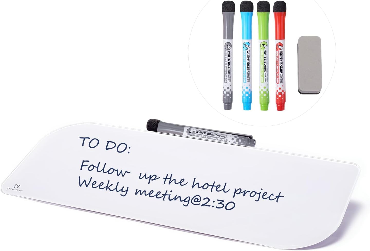uoknbvcf Small Desktop Whiteboard - Glass Dry Erase Board 8 X 6 Inches ...