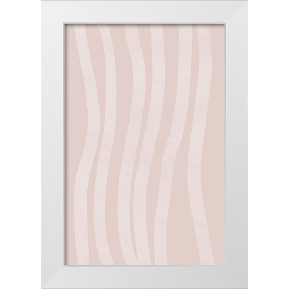 uplusmestudio 17x24 White Modern Wood Framed Museum Art Print Titled - Simple Lines No 1 ...