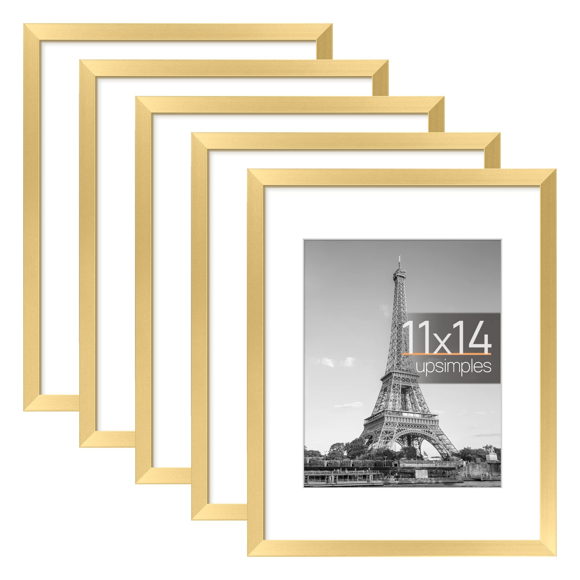 Mainstays 14x18 Matted to 11x14 Traditional Gallery Wall Picture Frame ...