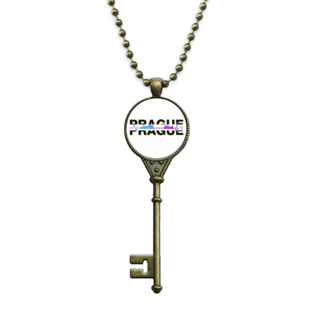 urban electric wave prague building key necklace pendant tray ...