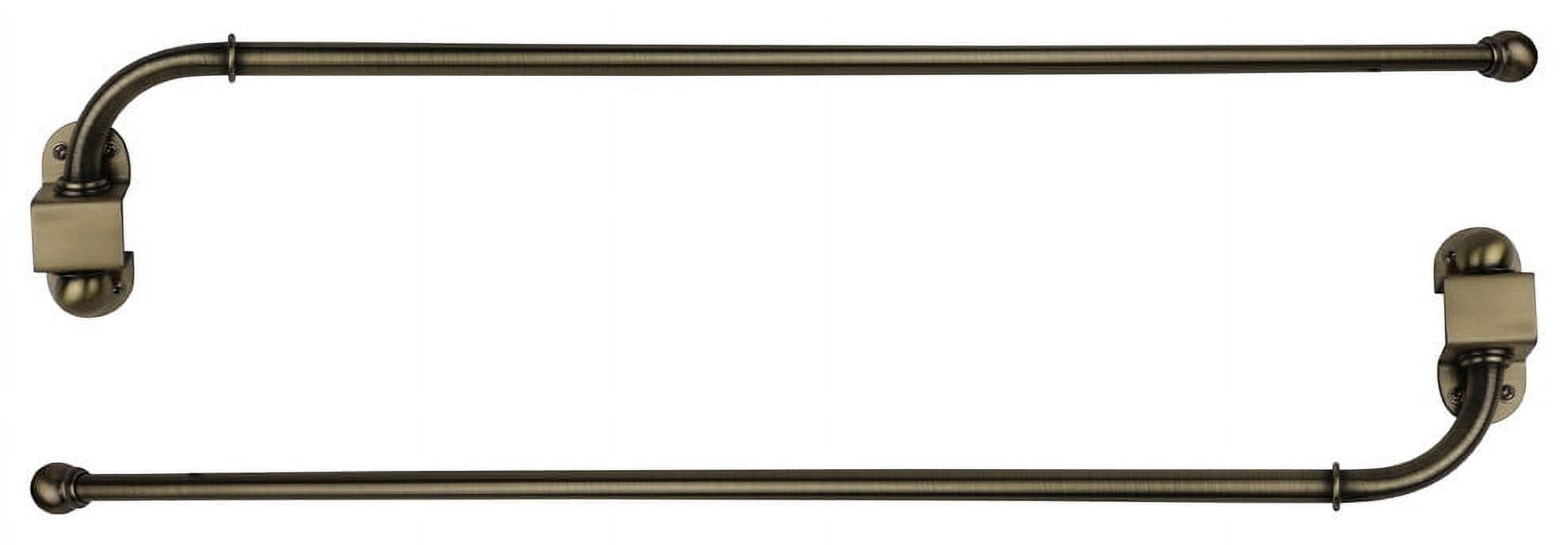 urbanest swing arm rods, 1/2", 24"-38", antique brass, set of 2 ...