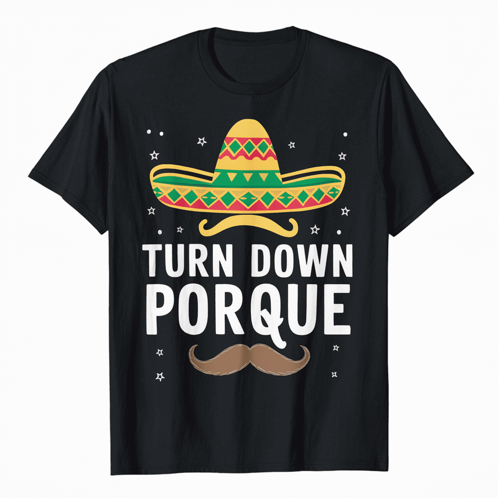 urn Down Por Que Funny Fiesta Party Humor T-Shirt - Walmart.com
