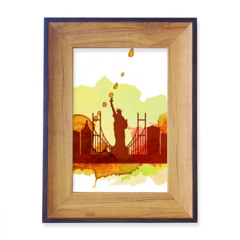 usa amenew york city watercolor photo frame exhibition display art ...