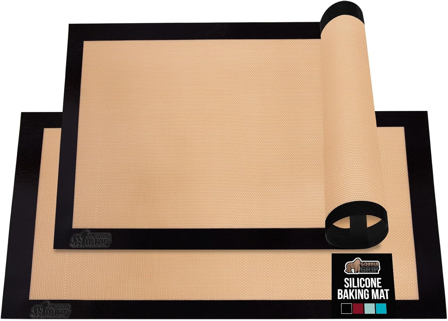 usable Nonstick Silicone Baking Mat, 2-Pack, 16.5x11.87, Half Sheet ...