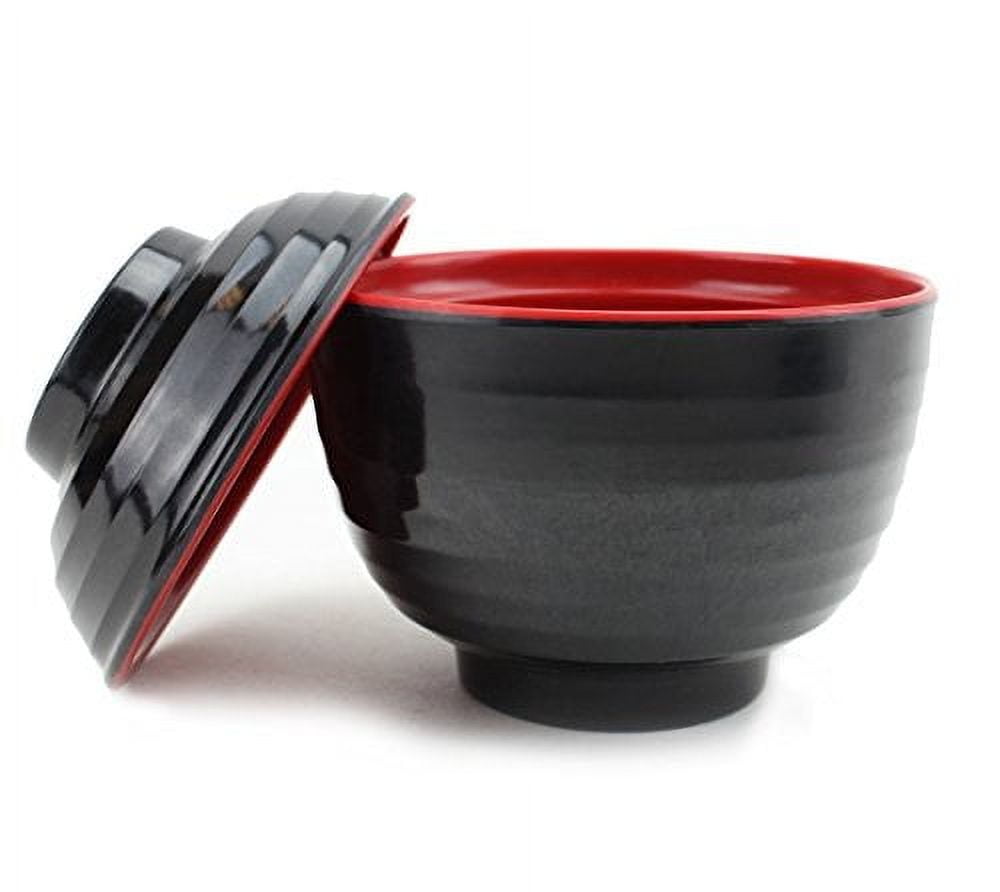 usamjtable Set of 6 Japanese Melamine 味噌湯ボウル4" Miso Soup Rice Bowls ...