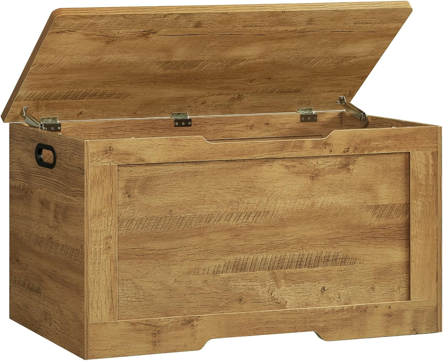 usikey 29.5” Storage Chest, Toy Box with Safety Hinge & Gel Bumpers ...