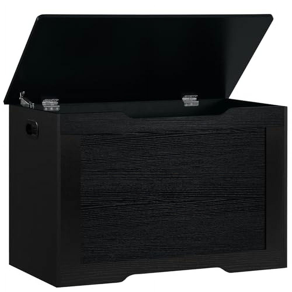 usikey 29.5” Storage Chest, Toy Box with Safety Hinge & Gel Bumpers ...