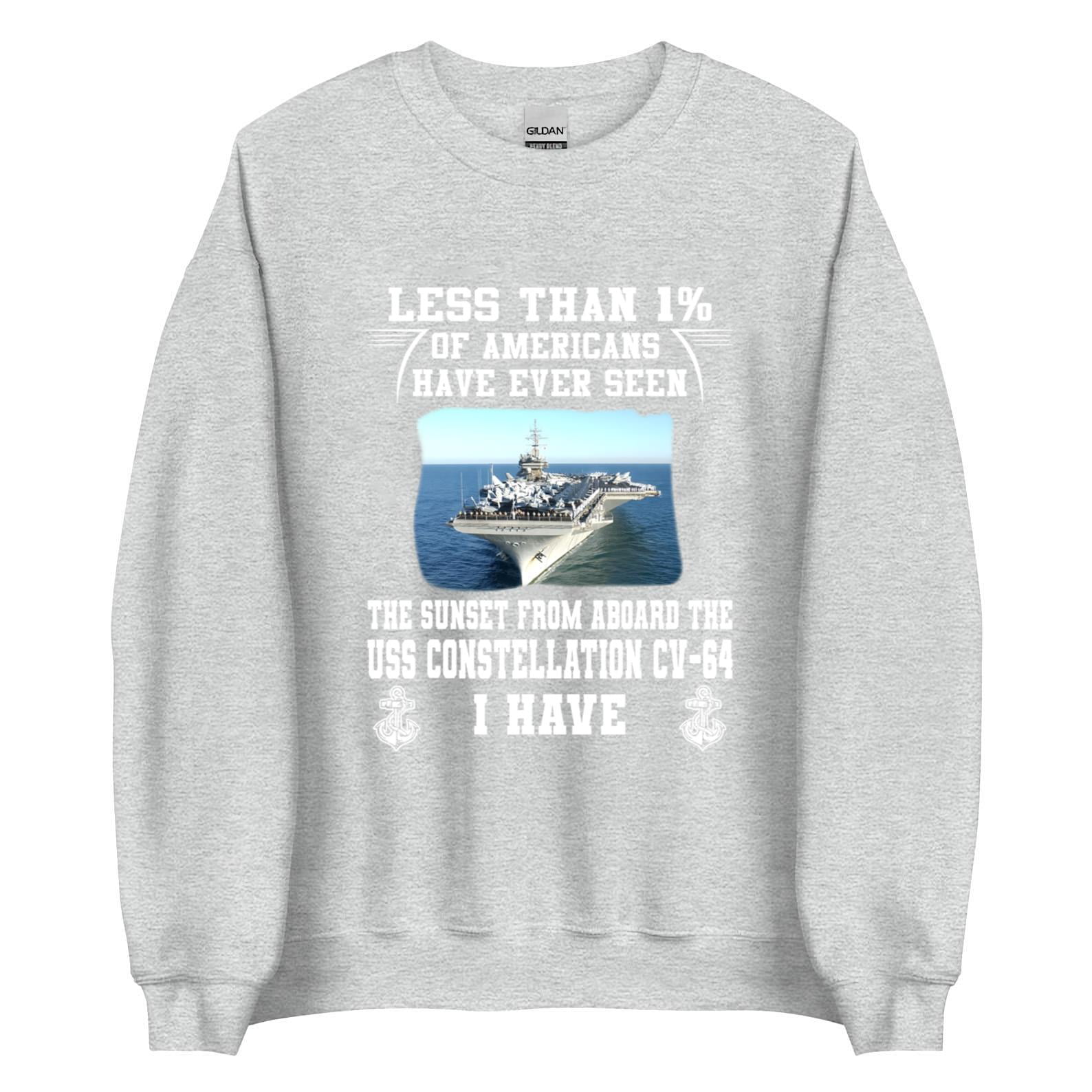 uss Constellation CV-64 Aircraft Carrier T-Shirt. - Walmart.com