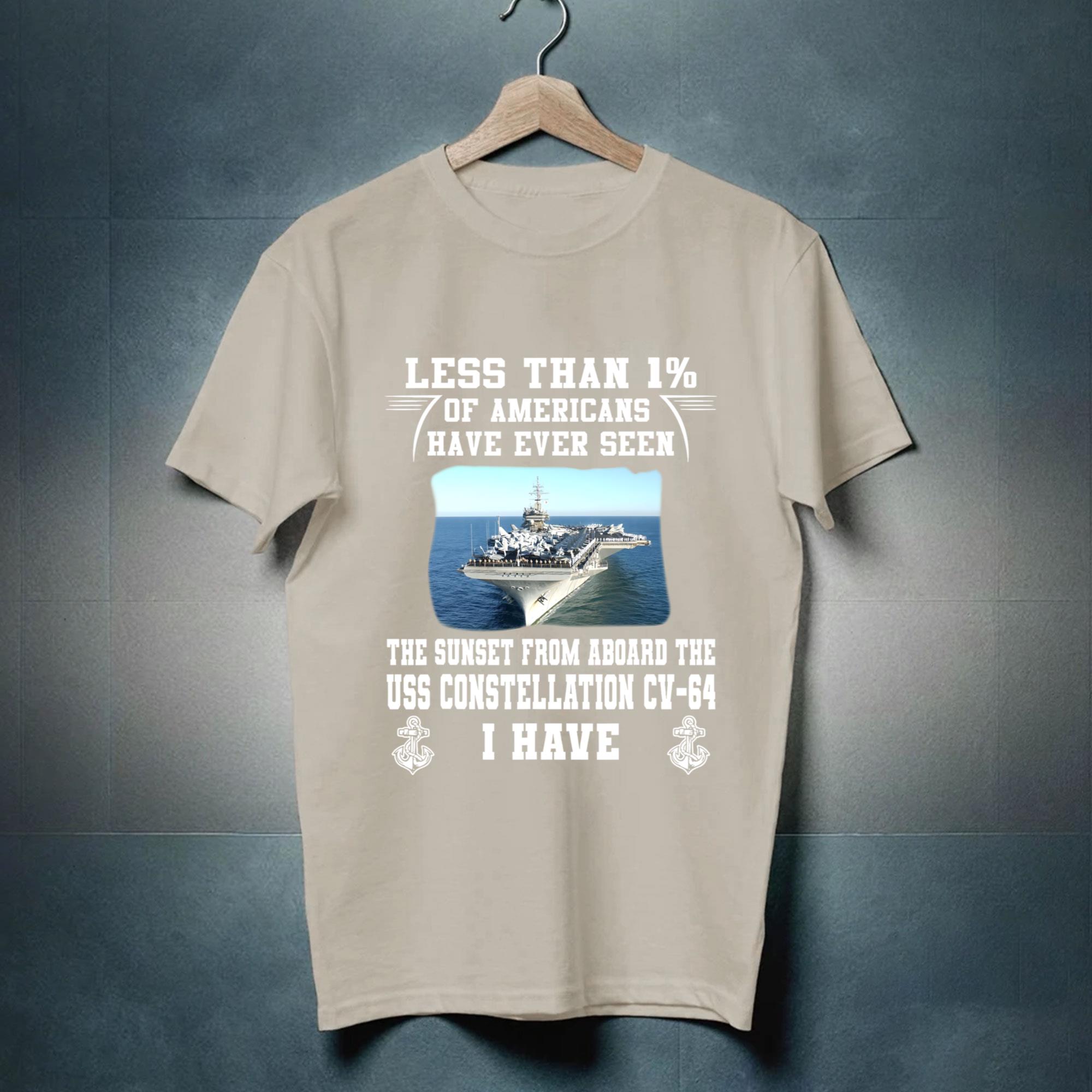 uss Constellation CV-64 Aircraft Carrier T-Shirt. - Walmart.com