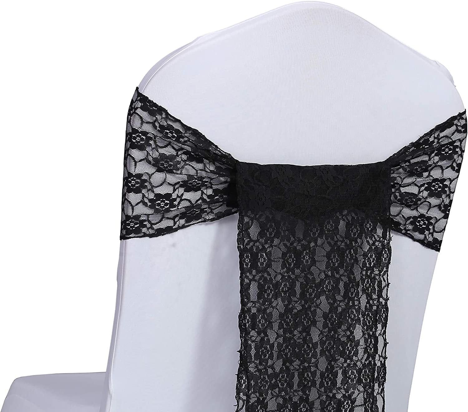 utaycrol MDS Pack of 10 Vintage Lace Chair Bow Sashes for Wedding ...