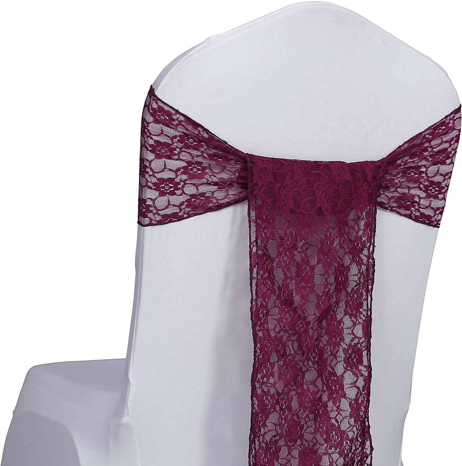 utaycrol MDS Pack of 10 Vintage Lace Chair Bow Sashes for Wedding ...