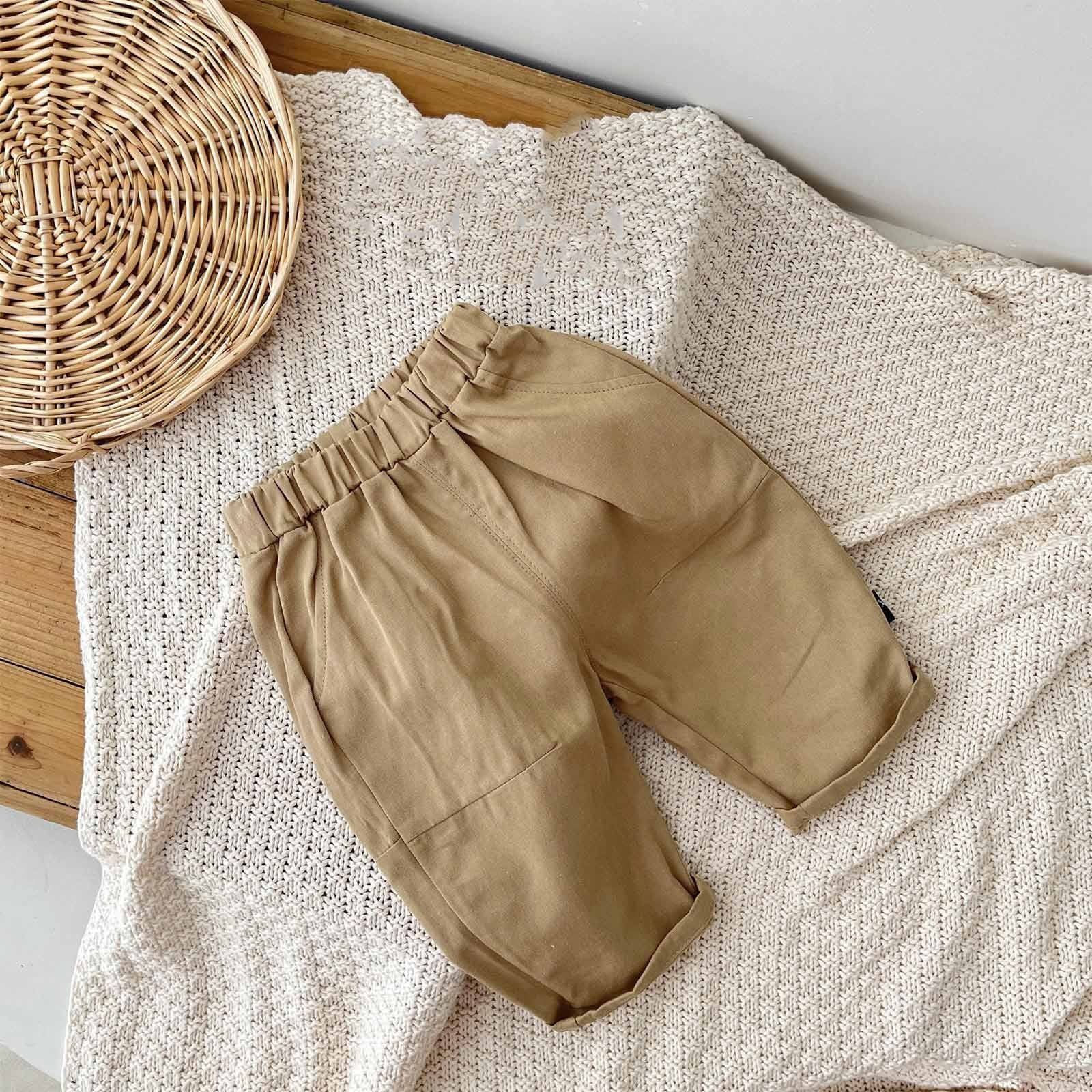 uublik Baby Boy Girl Pants Elastic Waist Bottom Pants Newborn Infant ...