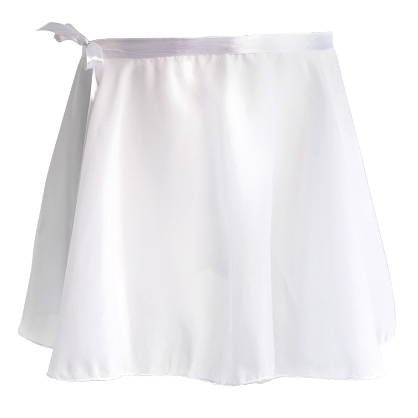 uublik Girl Skirt White Dance Skirt Chiffon Kids Ballet Wrap Skirts ...