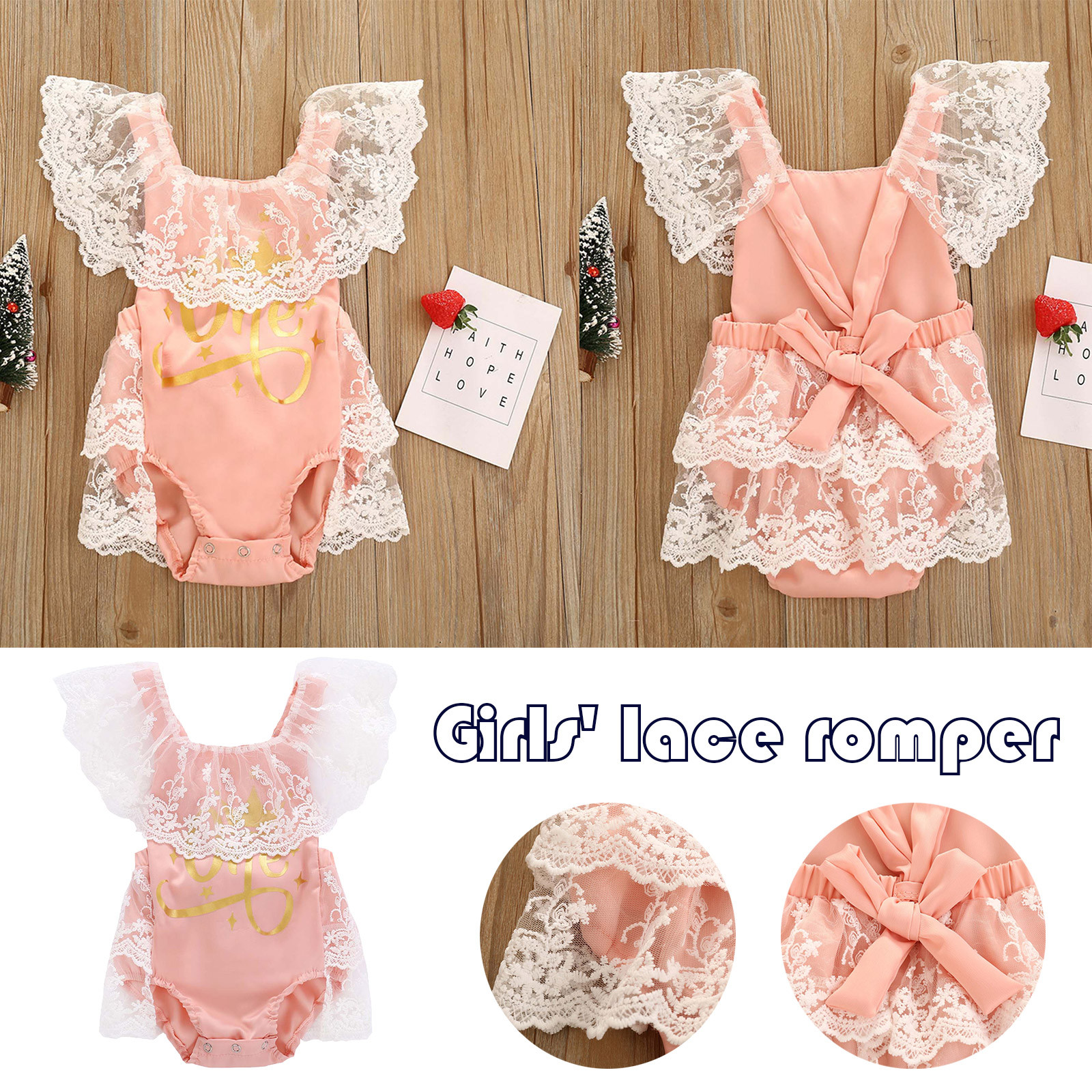 uublik Girls Rompers Printed Baby Girl Summer Savings Style Romper Bag ...