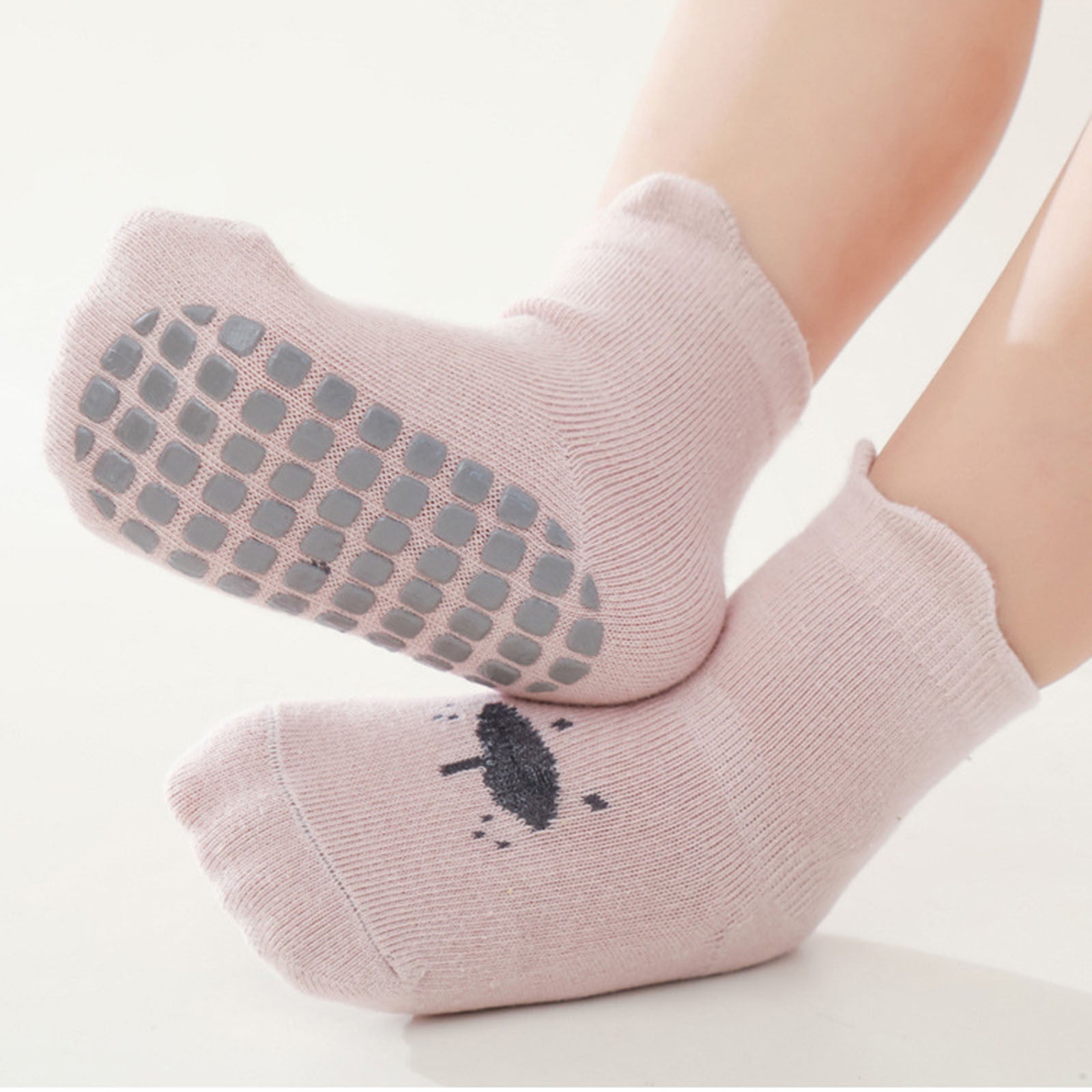 uublik Kids Basketball Socks Solid Color Cute Cute Socks Non Slip Socks ...