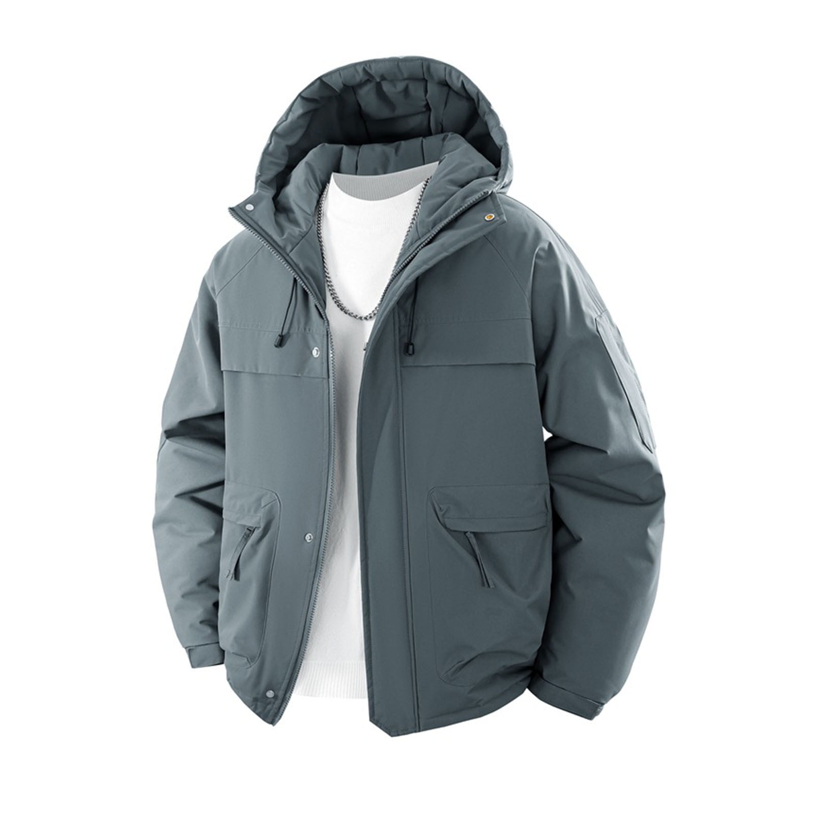 uublik Men Puffer Jacket Warm Winter Waterproof Coat Snowboard Ski Snow ...