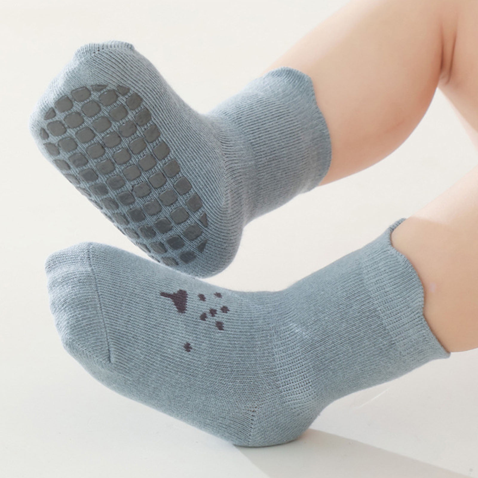 uublik Socks for Toddler Boys Cute Socks Solid Color Cute Flip Flop ...