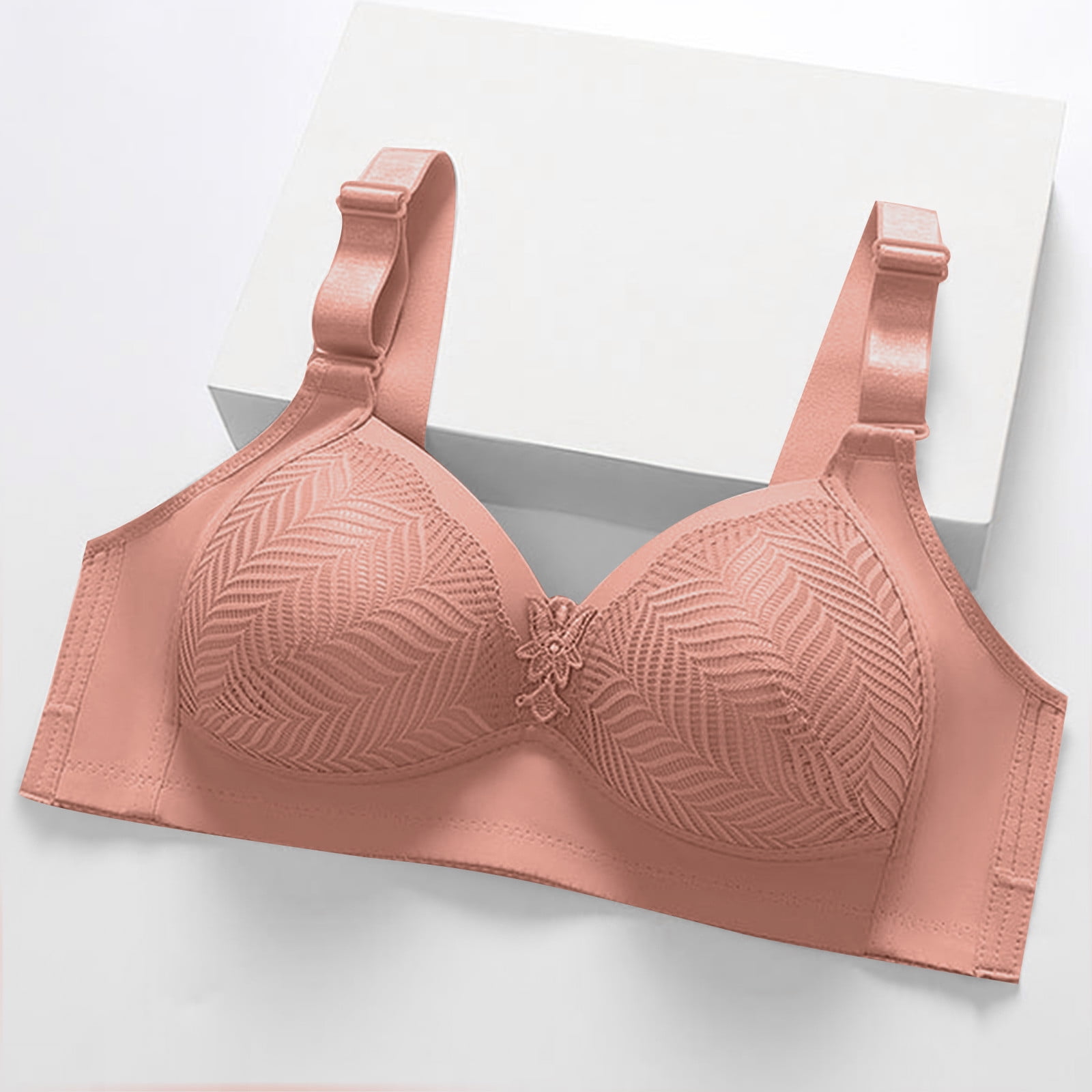 uublik Supportive Bras for Women Soft Plus Size Underwears Gray ...