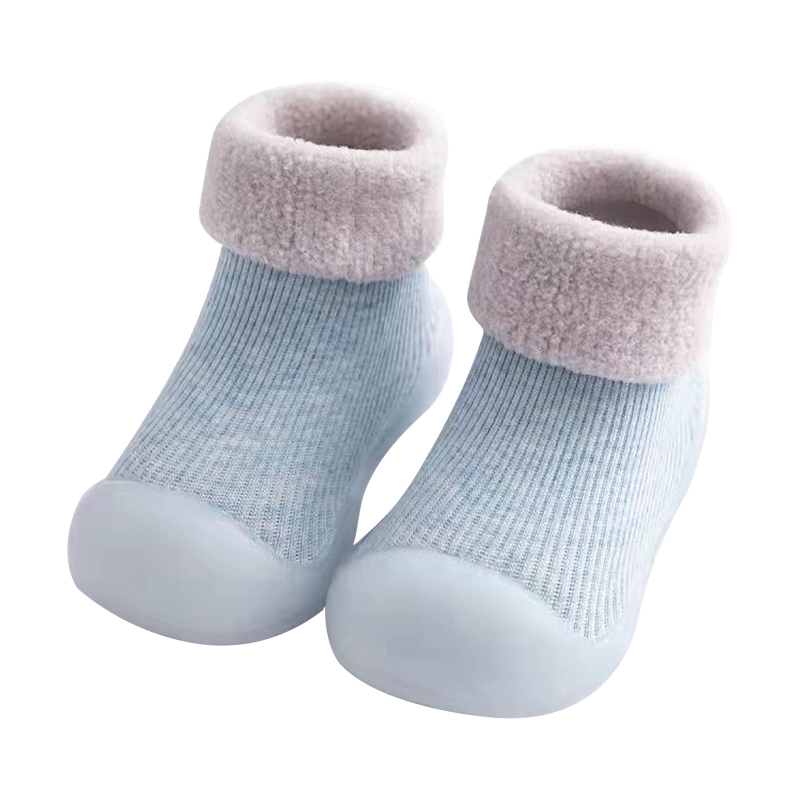 uublik Toddler Boy Socks Soft Grippy Socks Slipper Socks with Grippers ...