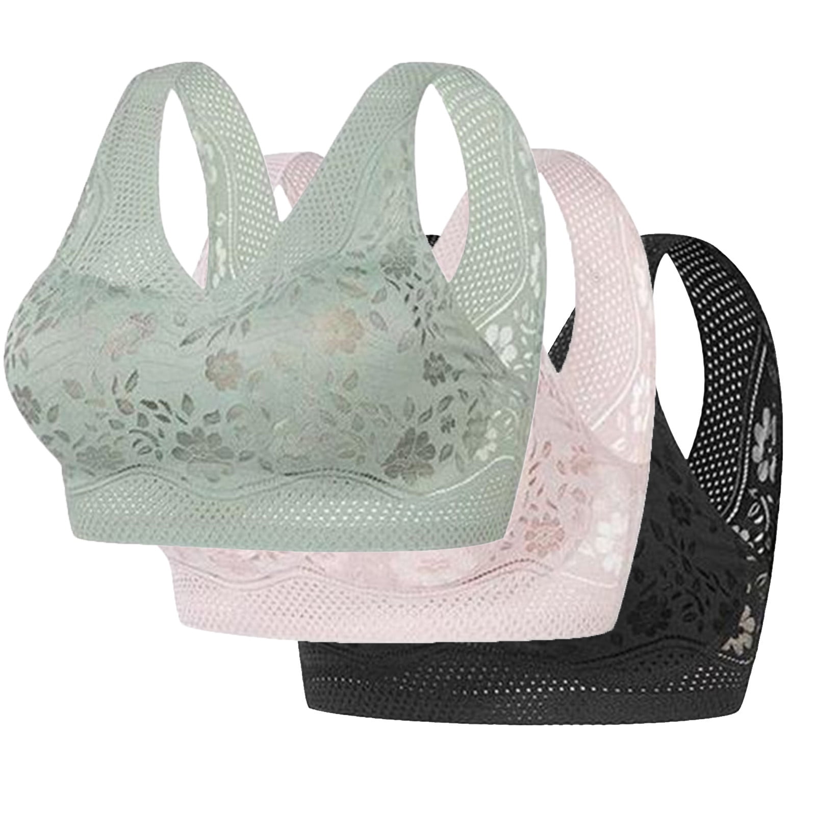 uublik Womens Bras Push Up No Underwire Wireless Bras Push Up Full ...