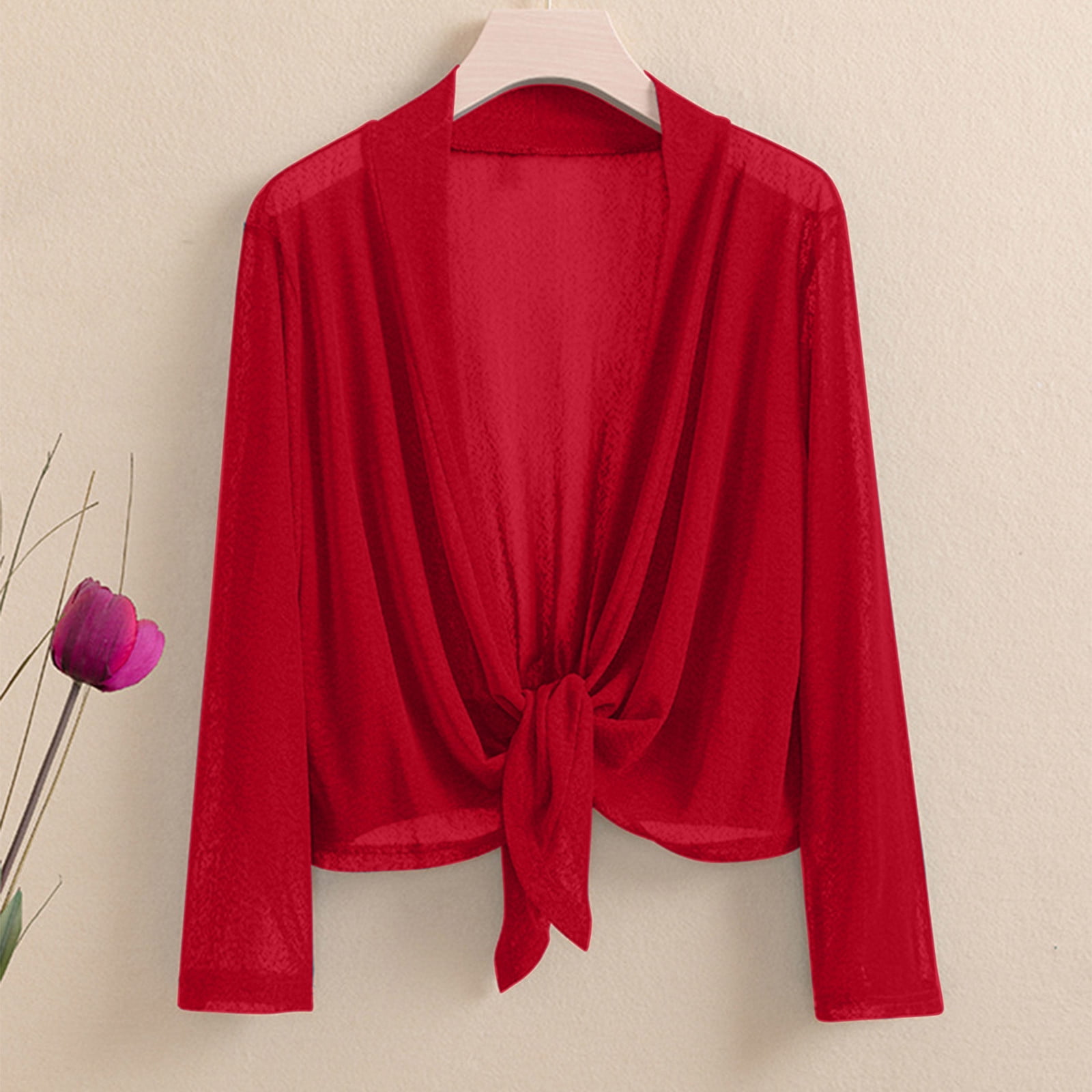uublik Womens Lightweight Cardigan Open Front Loose Cover Ups ...
