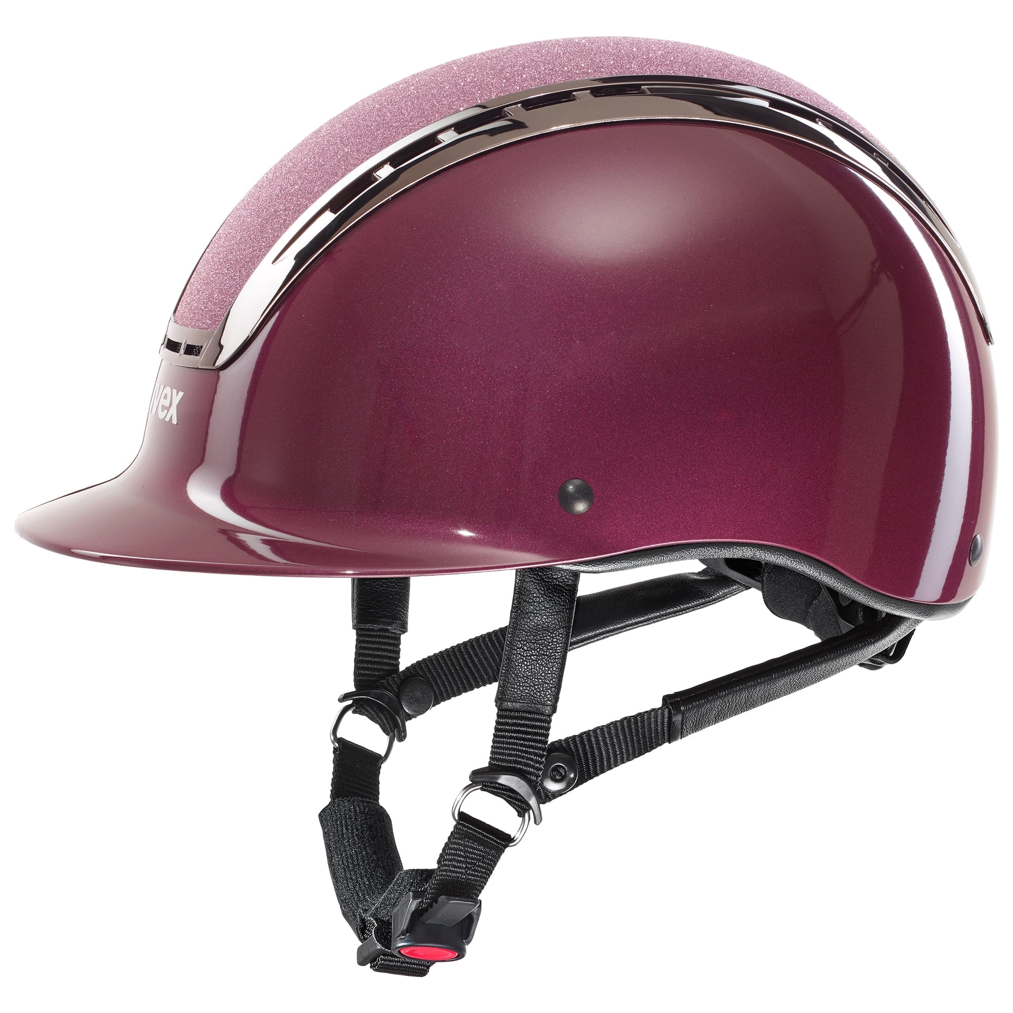 uvex suxxeed blaze horse riding helmet for women & men, burgundy shine ...