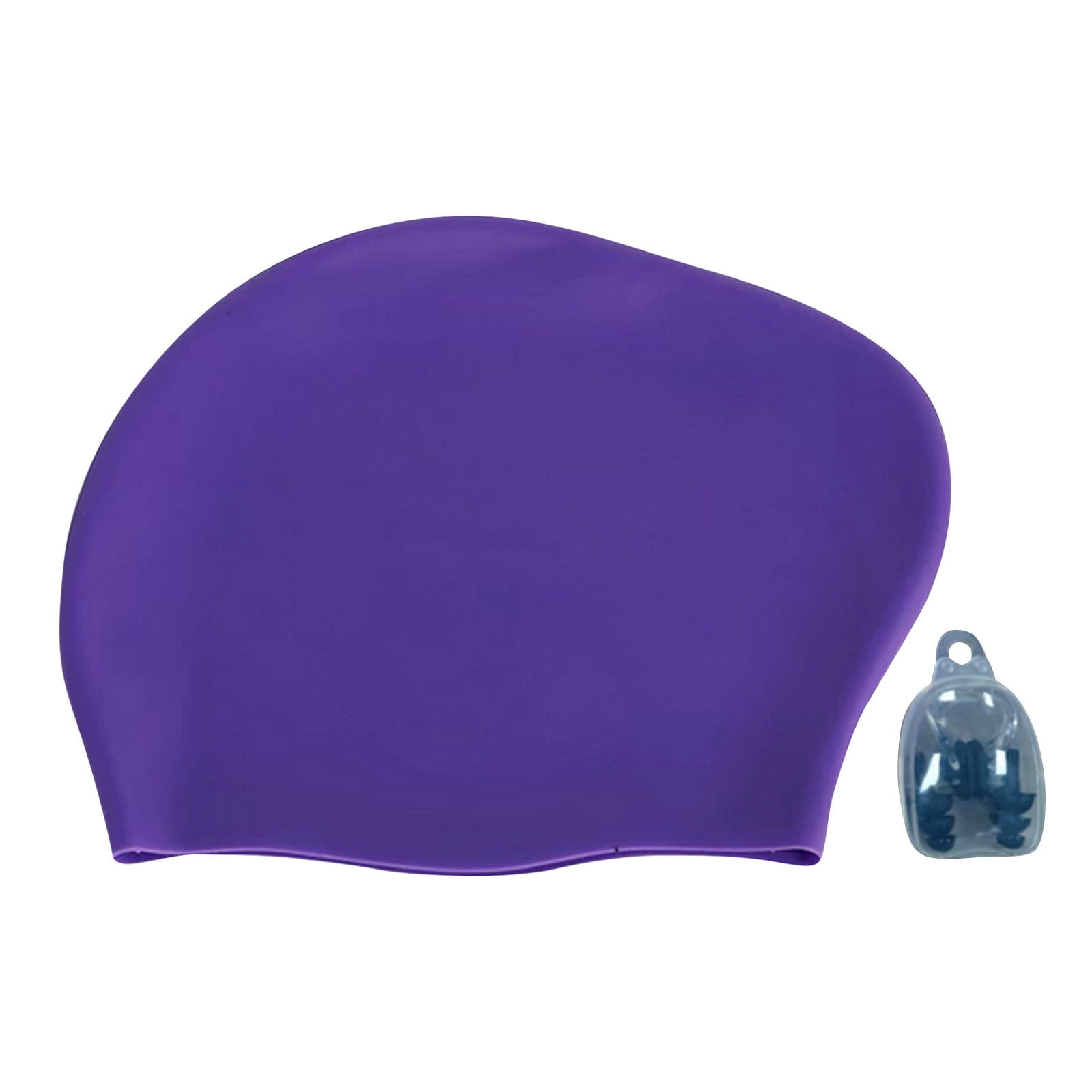 uvwlwu Big Head Swim Cap For Women With Long Hair High Elasticity Plus ...