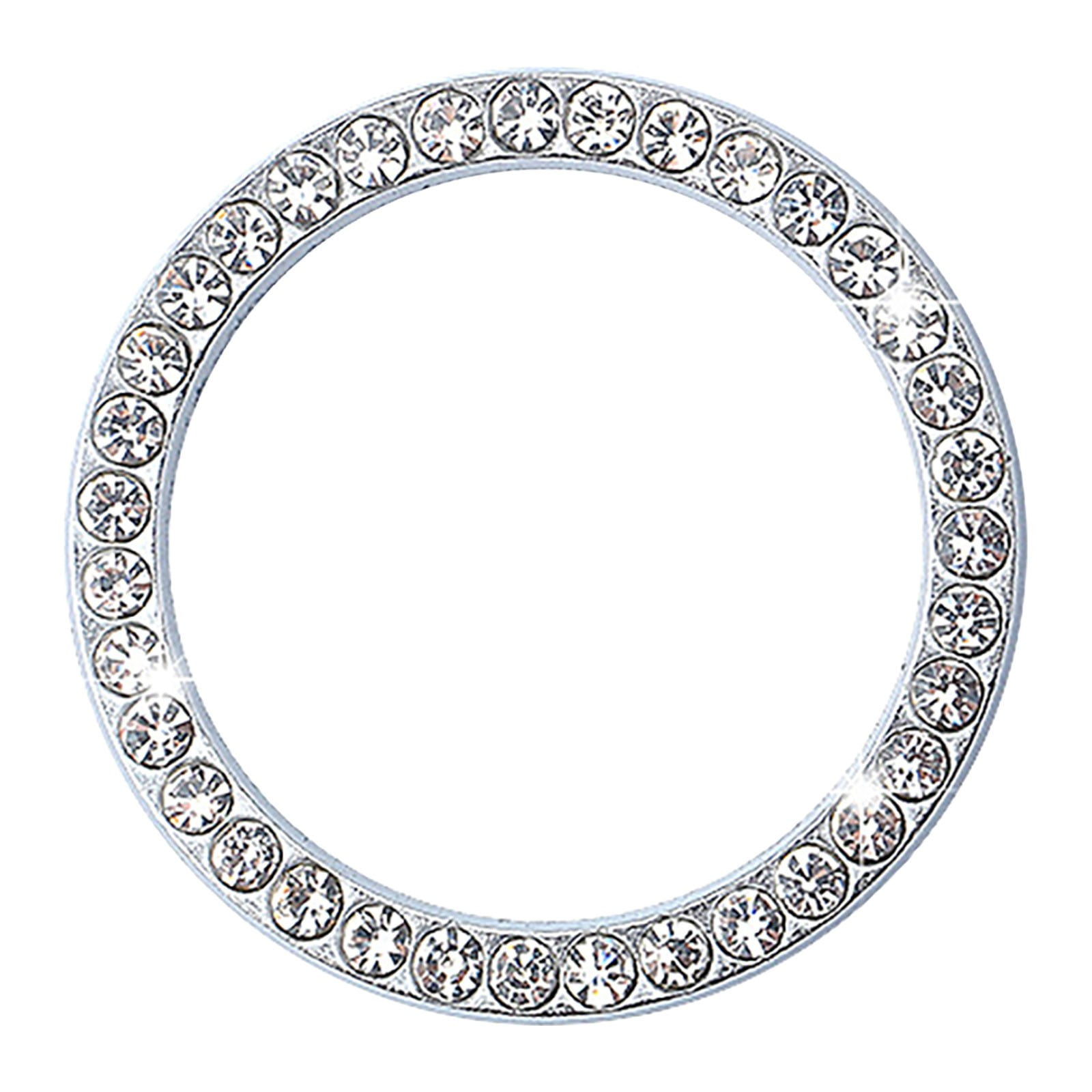 uvwlwu Sparkling Engine Start Button Cover Ring Rhinestone Emblem ...