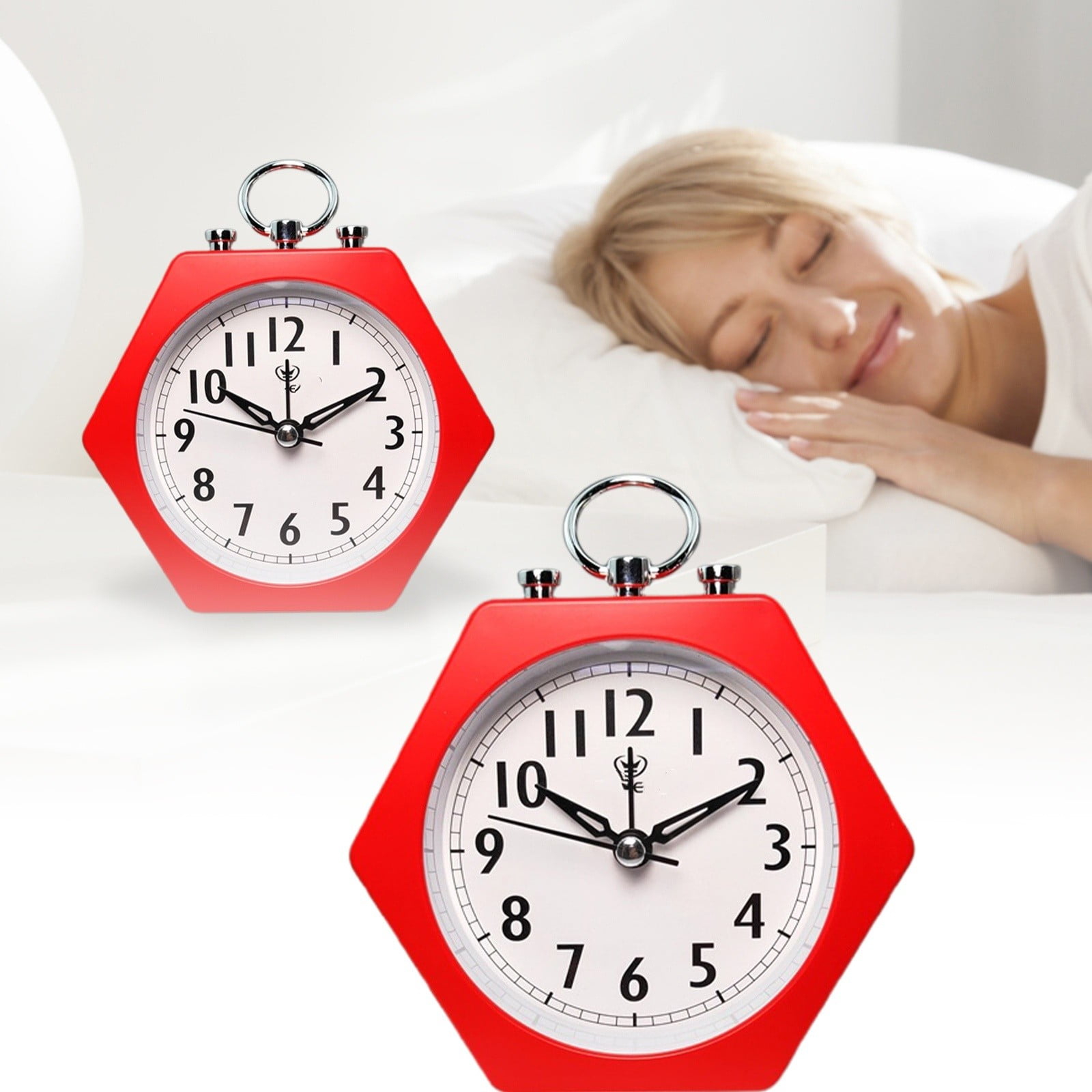 uvwlwu Button Light Alarm Clock For Children's Bedroom Bedside Style ...