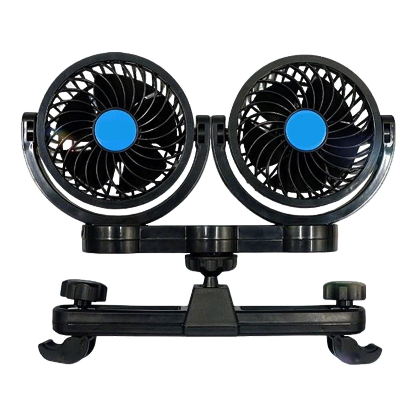uvwlwu Car Seat Fans Rear Seat Fan Headrest Mounted Car Fan | Portable ...