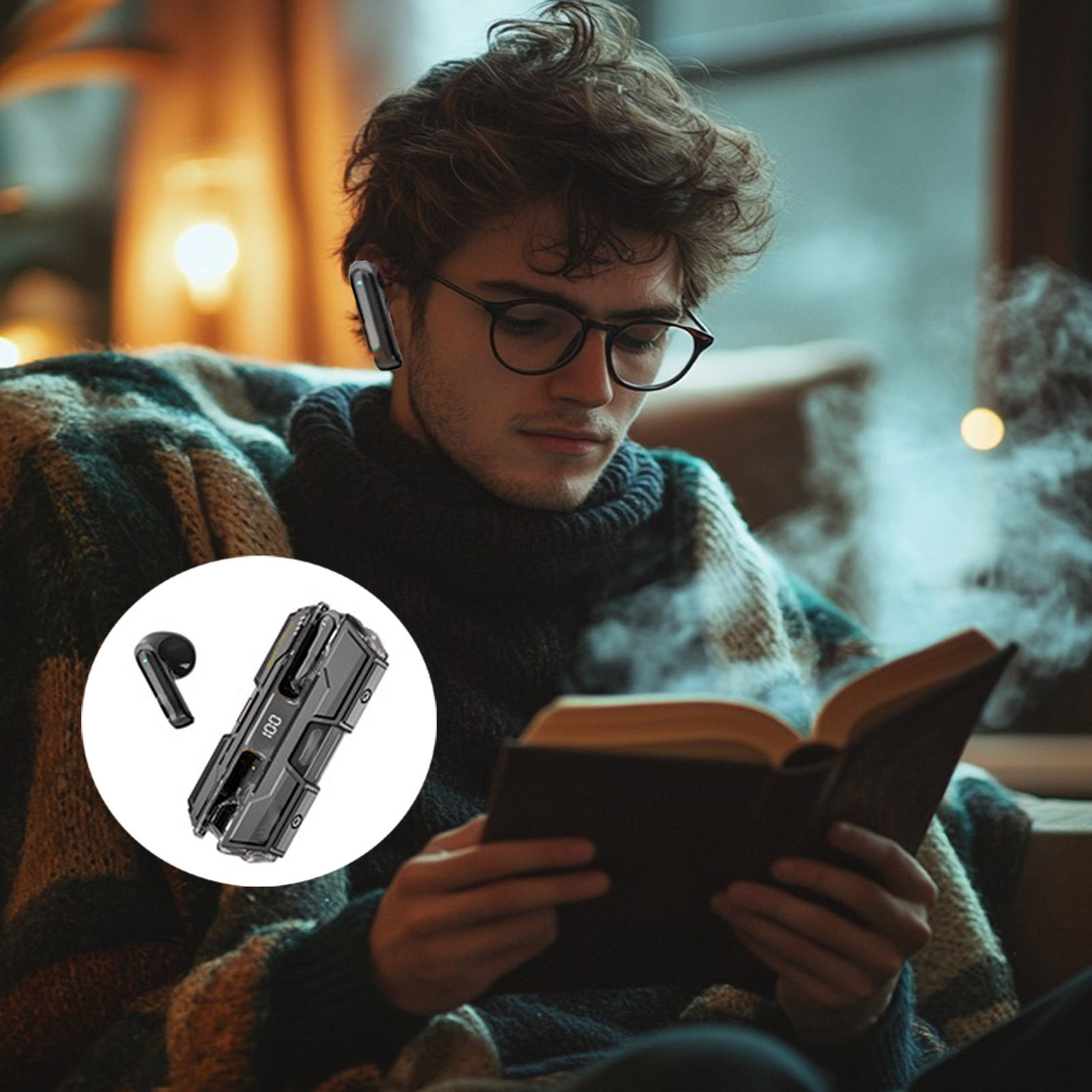uvwlwu Choose [ Mecha Headset]! Super Long Standby Elegant Appearance ...