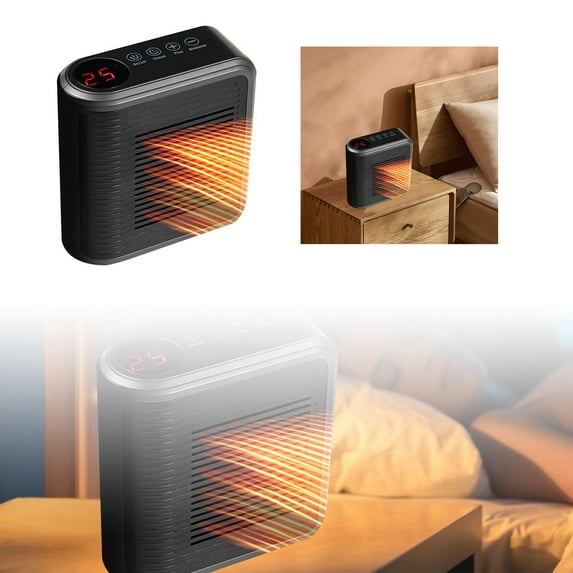 uvwlwu Compact Wall Mounted Space Heater with Adjustable Thermostat ...