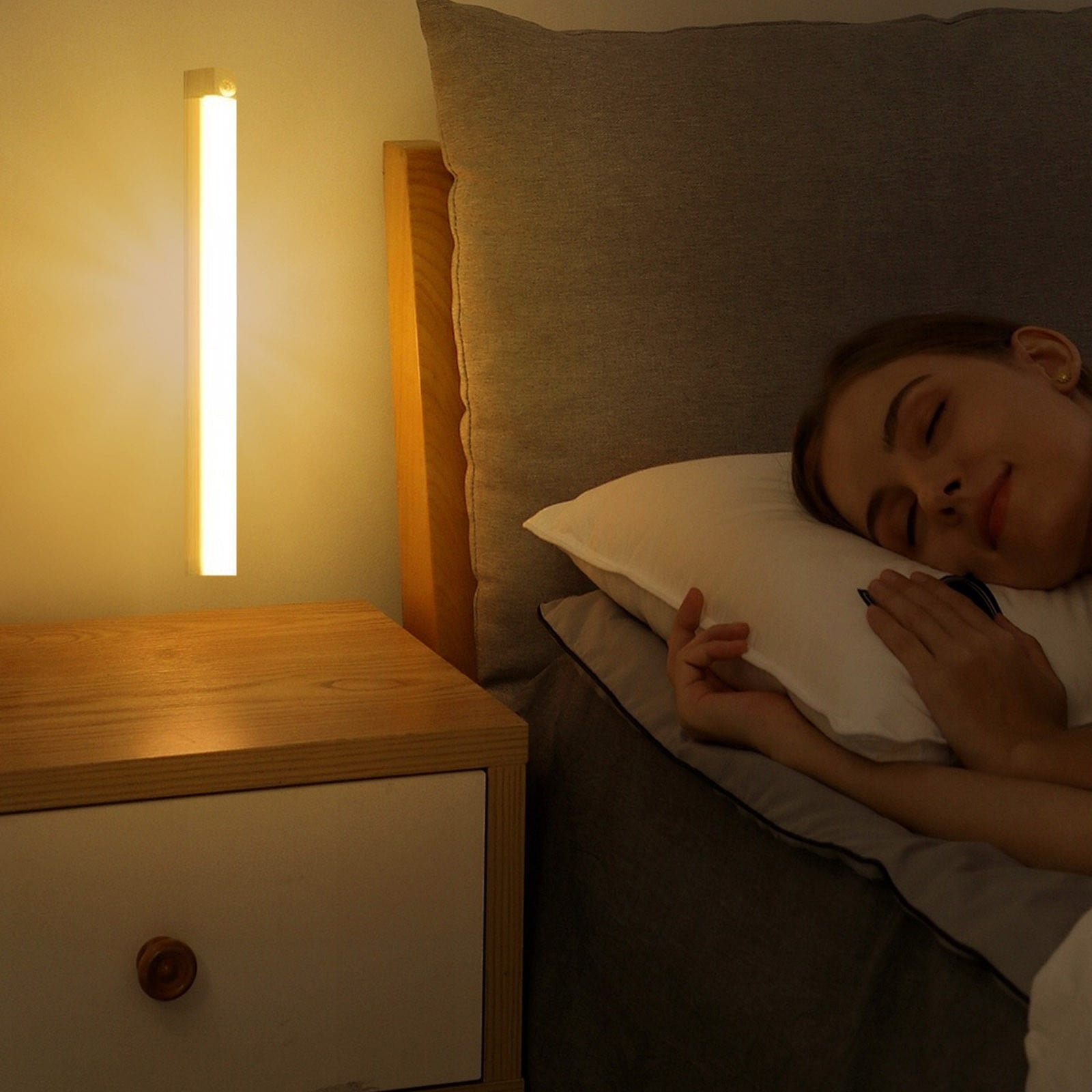 uvwlwu Intelligent Induction Rechargeable LED Sticker Light for Indoor ...
