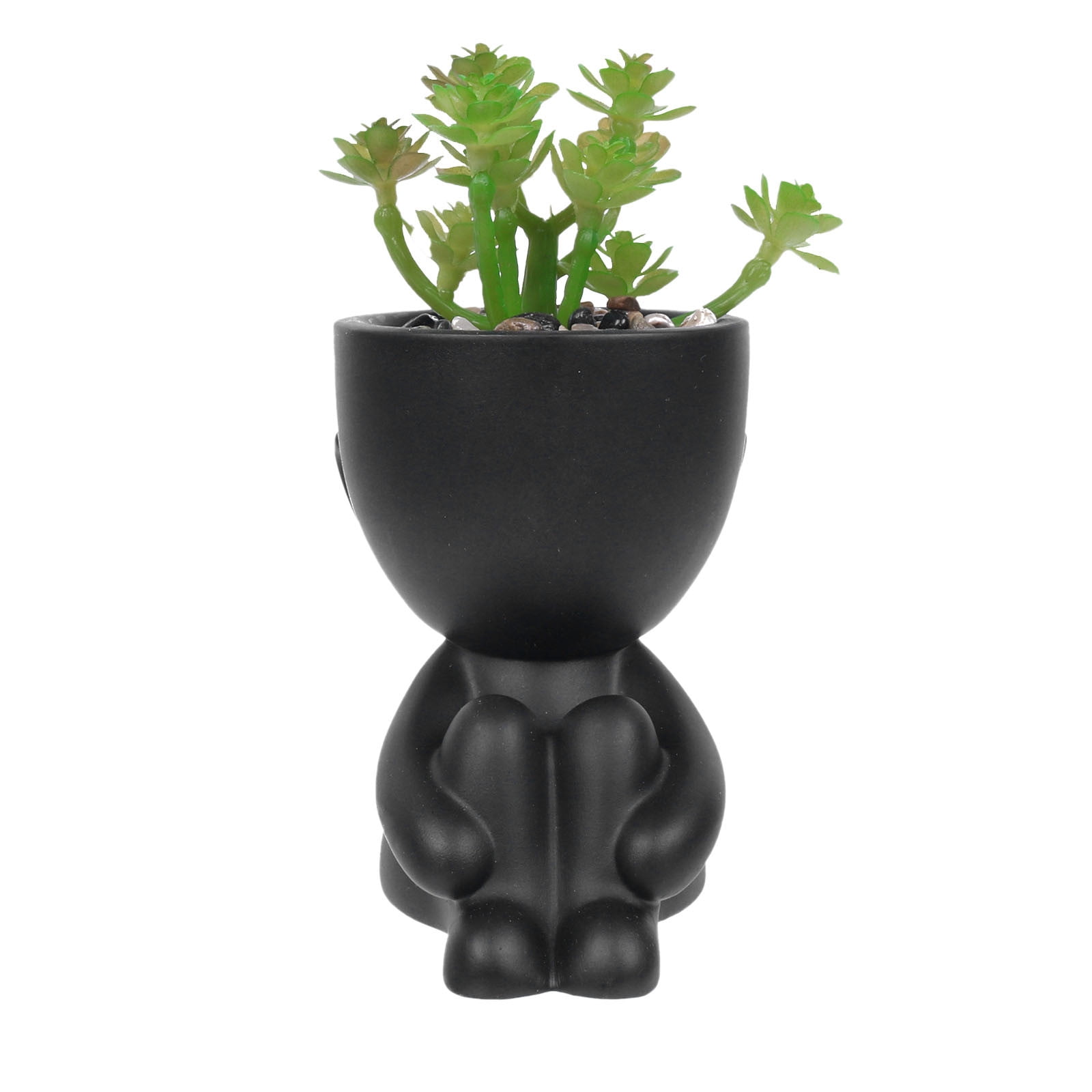 uvwlwu Lazy Man's Mini Planter Decorative Pot Effortless Care Dummy ...